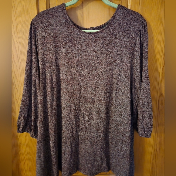 J. Jill | Tops | J Jill Wearever Collection Burgundymaroon Heathered ...